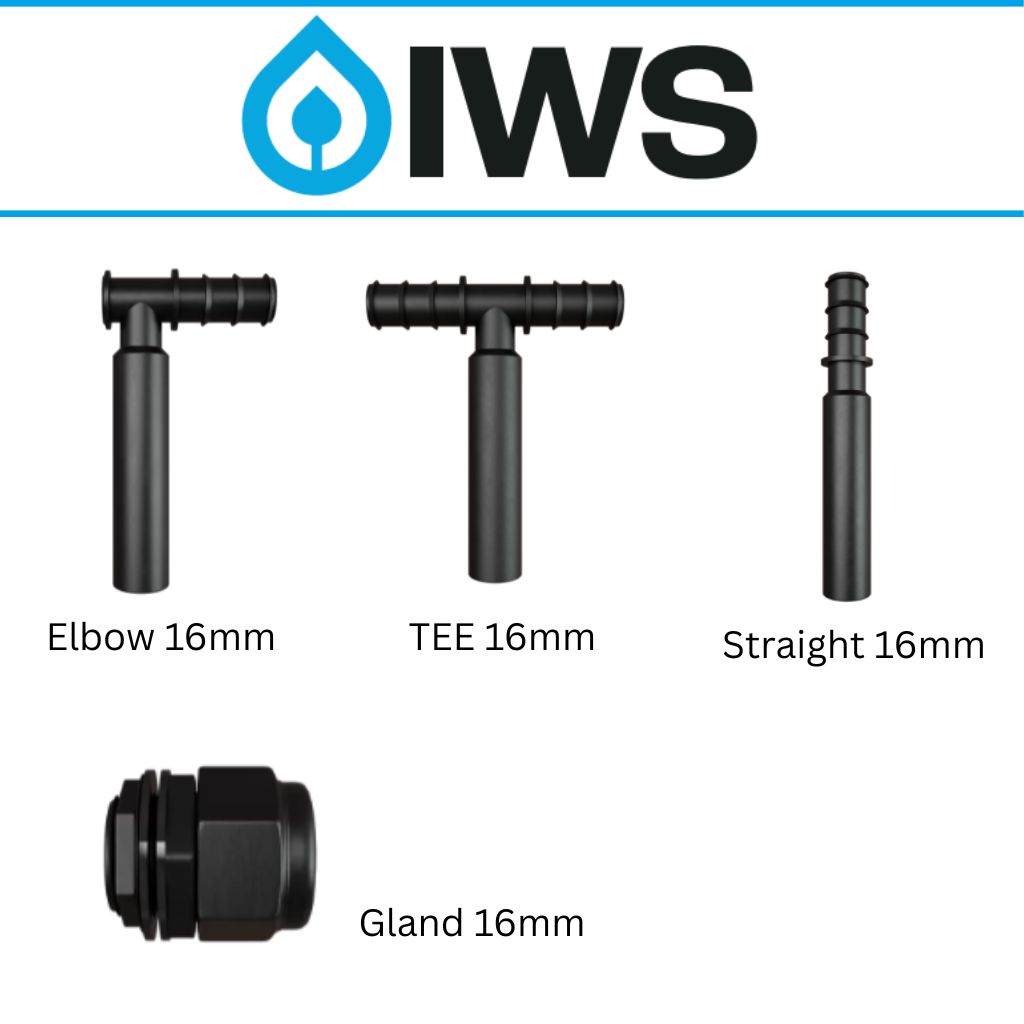 IWS Fittings 16mm – Senua Hydroponics