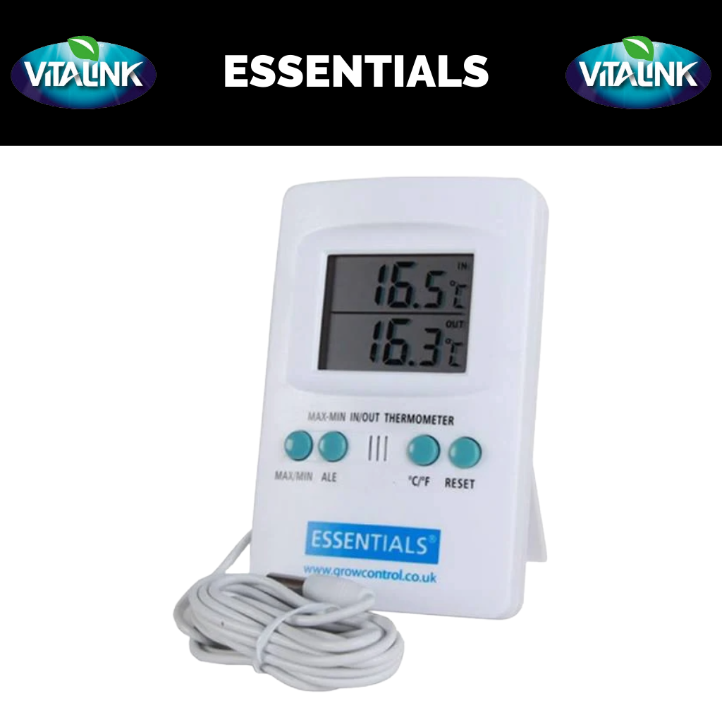 Essentials Digital 2 Way Thermometer – Accurate Temperature Monitoring ...