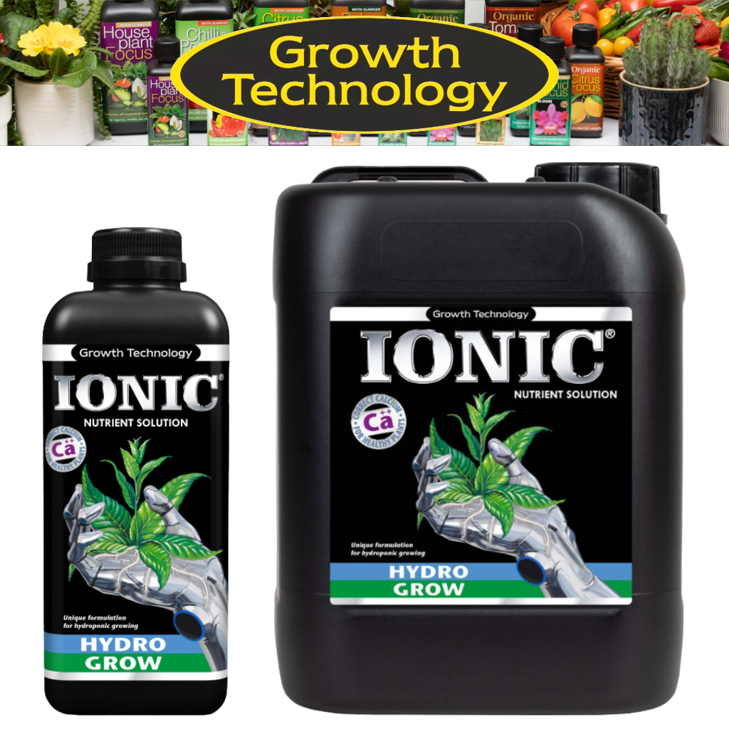 Growth Technology Ionic Hydro Grow - Complete Nutrient Solution for ...