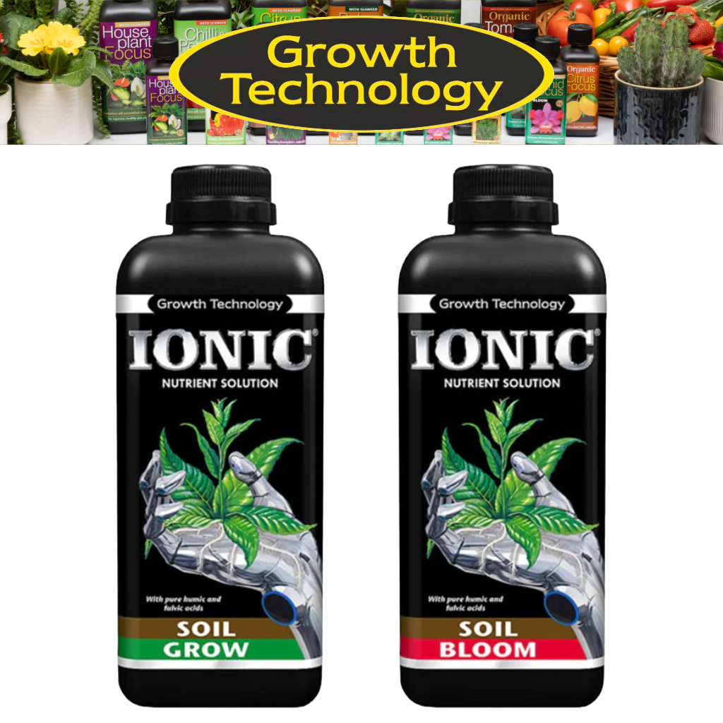 Growth Technology Ionic Soil Grow & Bloom Pack - Complete Nutrient ...